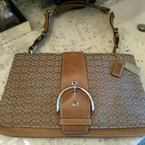 Coach | Bags | Authentic Coach Mini Monogram Canvas Satchel | Poshmark